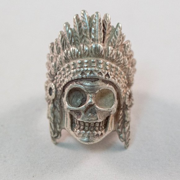 Accessories | Cherokee Warrior Skull Ring | Poshmark